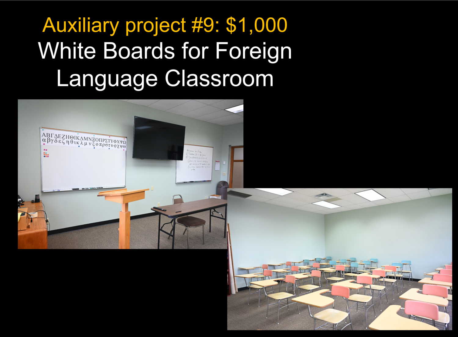Whiteboards for Foreign Language Classroom – Mission Advancement