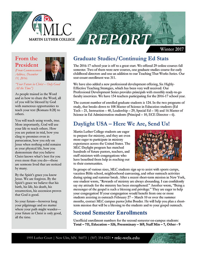 Public Relations – Martin Luther College